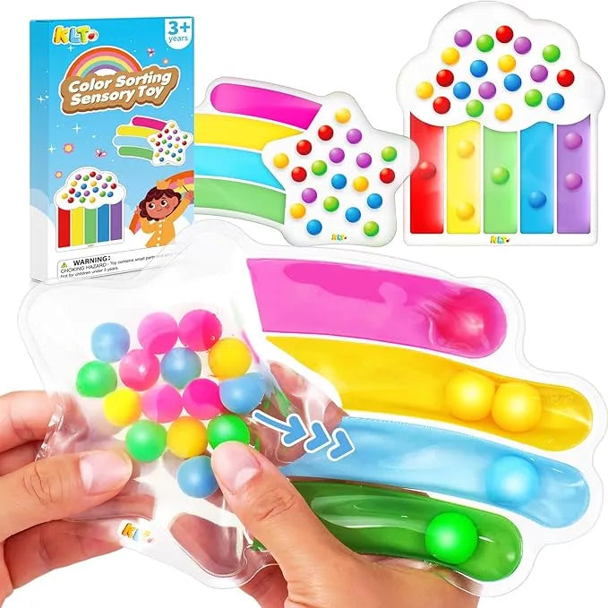 LESONG&KLT Color Sorting Sensory Toys Fine Motor Skills Activities For ...